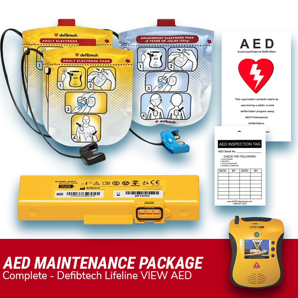 Defibtech Lifeline VIEW AED Maintenance Packages | AED Professionals