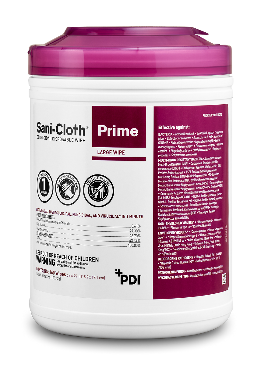 PDI Sani-Cloth Prime Germicidal Disposable Wipe | AED Professionals