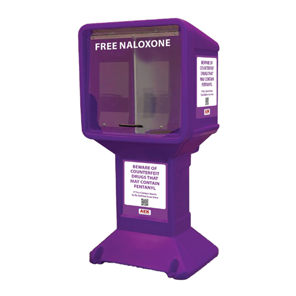 Free Standing Naloxone Distribution Box | AED Professionals
