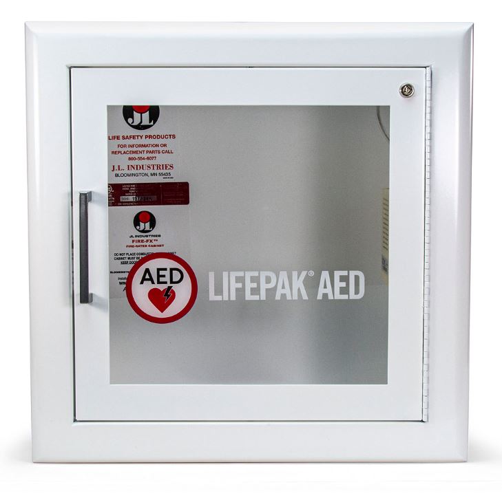 Physio-Control/Stryker LIFEPAK AED Cabinet, Semi-Recessed, Fire Rated ...