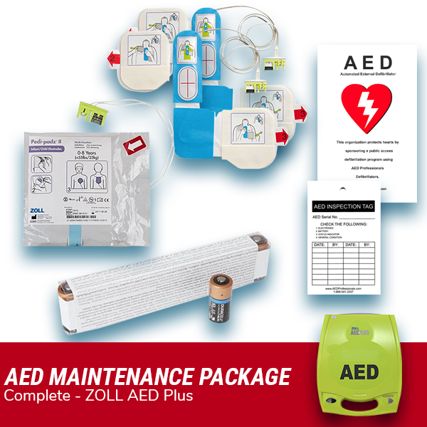 ZOLL AED Plus Electrode Pad & Battery Maintenance Package | AED ...