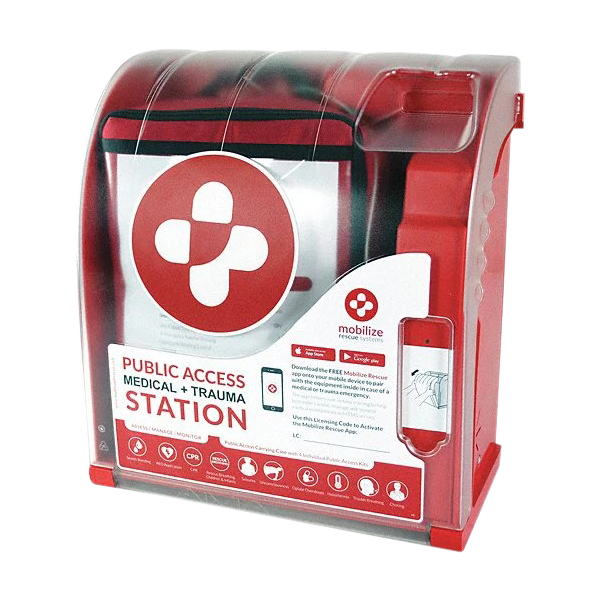 Wall Cabinet for Mobilize Rescue Systems Public Access Trauma Kit | AED ...